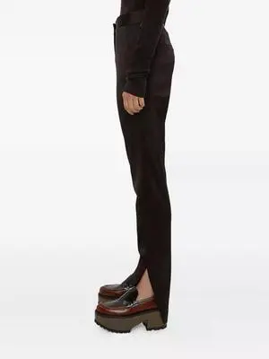 OLIVIER THEYSKENS Split-hem Satin Trousers