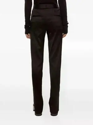 OLIVIER THEYSKENS Split-hem Satin Trousers