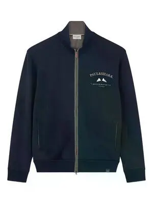 Paul & Shark Embroidered Zip-up Sweatshirt