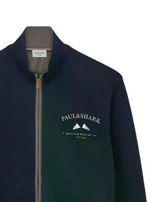 Paul & Shark Embroidered Zip-up Sweatshirt