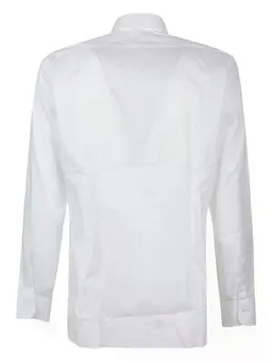 BARBA NAPOLI Long-sleeved Buttoned-down Shirt - White