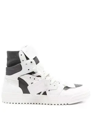 Off-White High-top Leather Sneakers