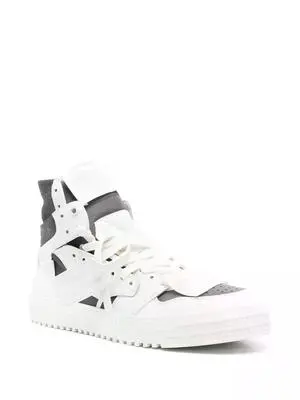 Off-White High-top Leather Sneakers