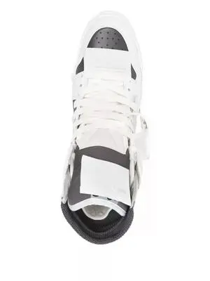 Off-White High-top Leather Sneakers
