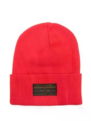 Filson Logo-patch Beanie - Red
