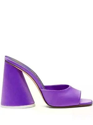 Attico Cone-heel Open-toe Mules