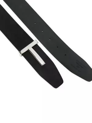 TOM FORD Belt With Logo Plaque Buckle