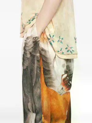 PENULTIMATE Graphic-print Trousers
