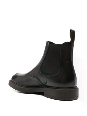 DOUCAL'S Elastic-panel Leather Boots