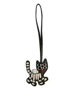 Zadig&Voltaire Skeleton-cat Keyring - Black