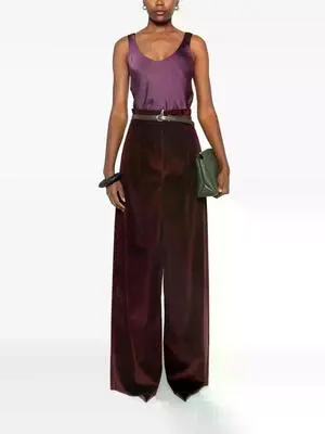 Dixie V-neck Sleeveless Satin Top