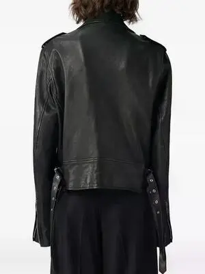 ANN DEMEULEMEESTER Anu Perfecto Leather Jacket