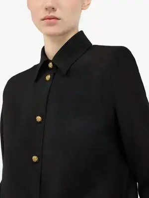 Roberto Cavalli Gold-button Shirt Dress