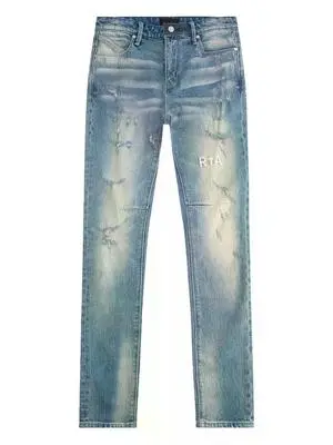 RtA Distressed Bootcut Jeans