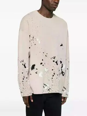 ÉTUDES STUDIO Paint-splatter Crew-neck Sweater