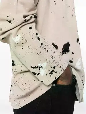 ÉTUDES STUDIO Paint-splatter Crew-neck Sweater