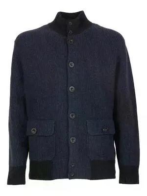 BALLANTYNE Ribbed Wool Cardigan