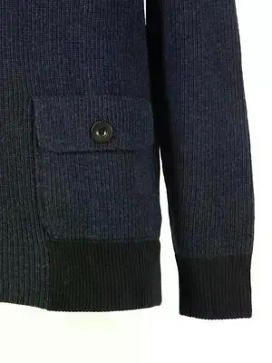 BALLANTYNE Ribbed Wool Cardigan
