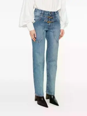 Isabel Marant Buckled Patch-pocket Jeans
