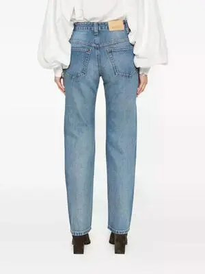 Isabel Marant Buckled Patch-pocket Jeans