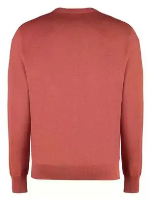 THE (ALPHABET) Ribbed Crew-neck Sweater