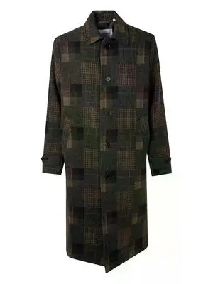 LES DEUX Checked Wool Coat