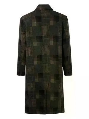 LES DEUX Checked Wool Coat