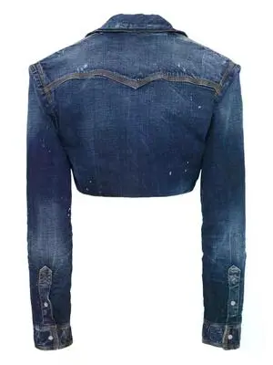 Dsquared2 Cropped Denim Jacket