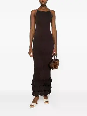 Staud Bliss Ruffled Maxi Dress