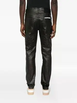 PURPLE BRAND Star-embossed Straight Leg Jeans