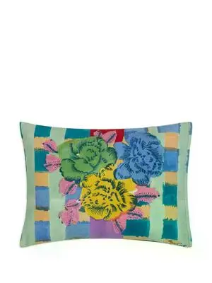 LISA CORTI Ankara Aqua' Rectangular Cushion - Green