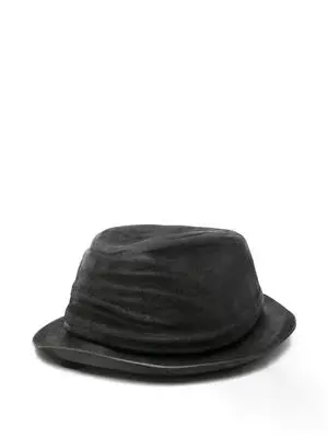 LAYER ZERO Suede Leather Hat - Black