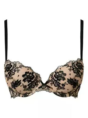 TWINSET Floral-embroidery Push-up Bra - Neutrals