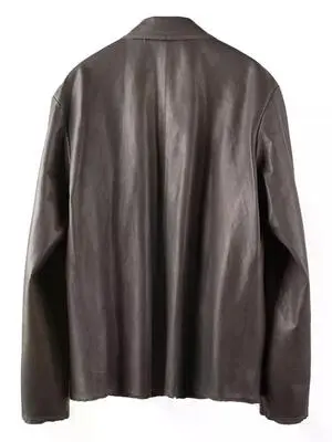 POST ARCHIVE FACTION Leather Zip-front Jacket