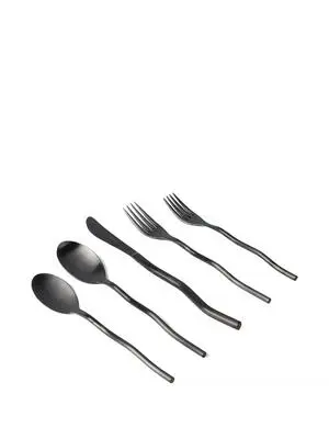 MISETTE Squiggle Matte Cutlery - Black