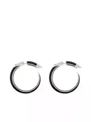 SHAUN LEANE Sterling Sabre Solis Hoop Earrings - Silver