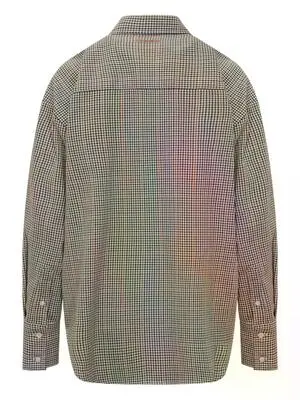 MSGM Embroidered Check Shirt