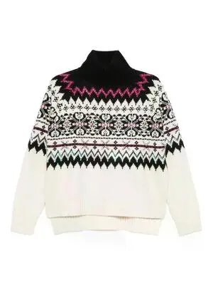 SEMICOUTURE Fair Isle-knit Jumper