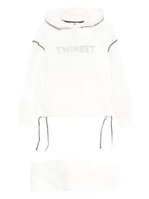 TWINSET Elasticated-cuff Track Pants - White