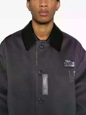 Marni Leather Collar Jacket