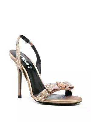 Versace Medallion-embellished Stiletto Sandals