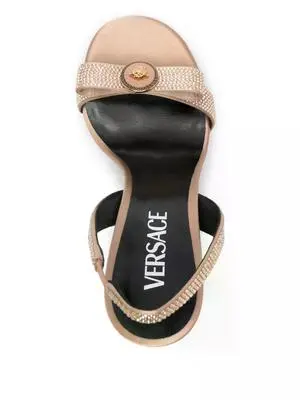 Versace Medallion-embellished Stiletto Sandals