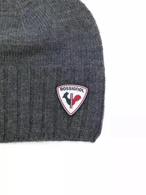 Rossignol Ribbed Logo-patch Beanie - Grey