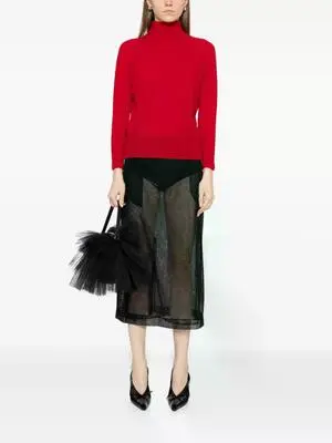Simone Rocha Cashmere Funnel-neck Top