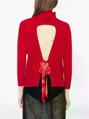Simone Rocha Cashmere Funnel-neck Top