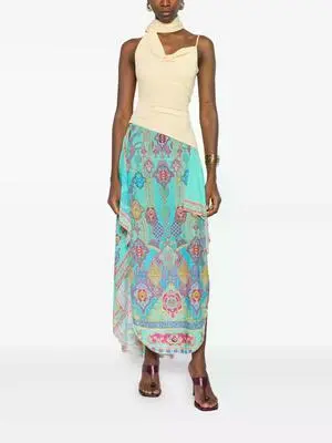 Camilla Paisley-print A-line Skirt