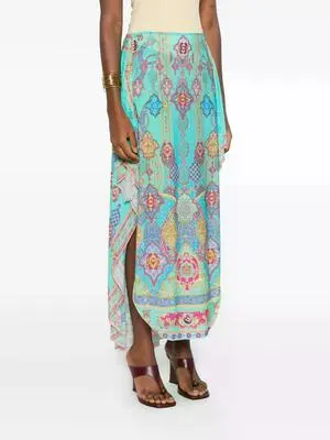 Camilla Paisley-print A-line Skirt