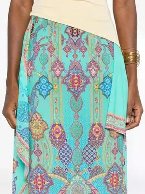 Camilla Paisley-print A-line Skirt