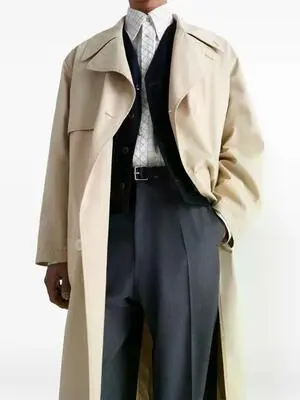 LEMAIRE Double-breasted Belted Trench Coat