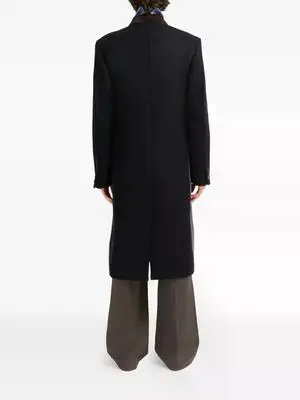Marni Double-breasted Fur-trimmed Coat